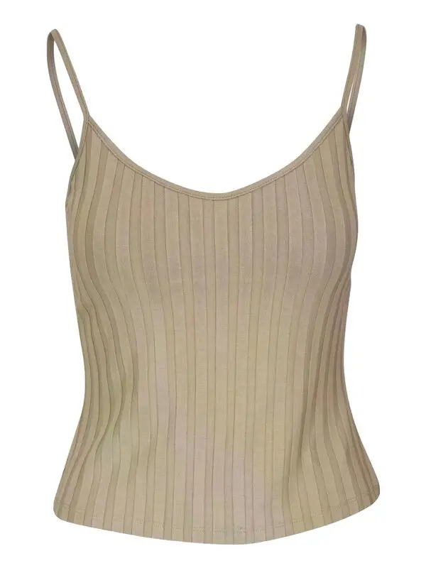 Vince Ribbed Tank Top - Neutrals