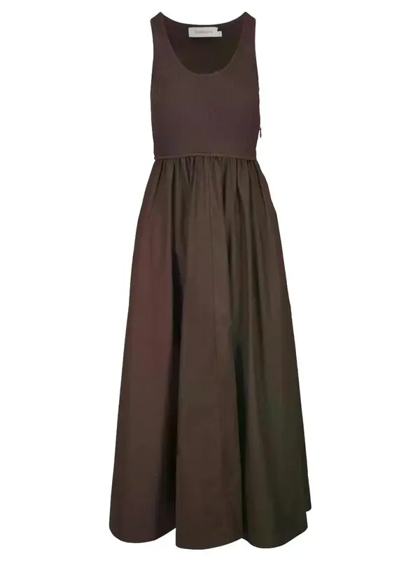 Zimmermann Sleeveless Midi Dress - Brown