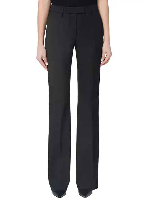THELATEST Stretch Straight Trousers - Black