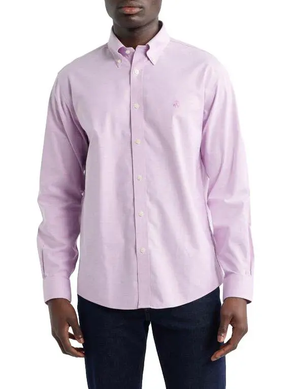 Brooks Brothers Non-iron Regular Fit Stretch Cotton Button-down Oxford Shirt - Bodacious