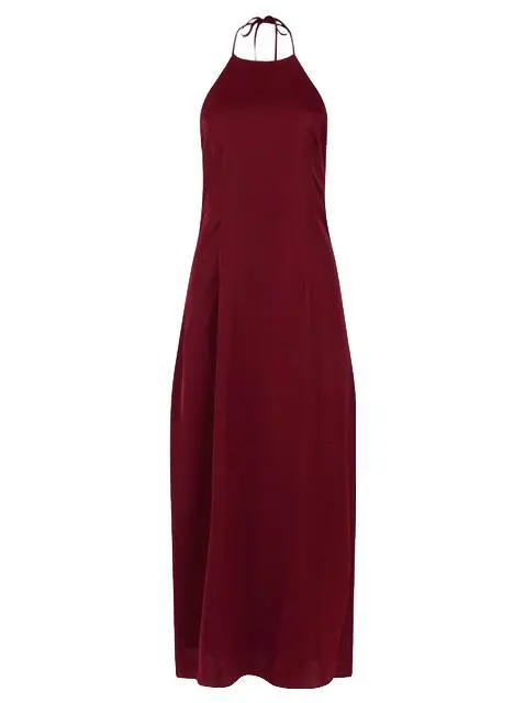 ALL MY LOVE Lydia Maxi Dress Halterneck - Cherry