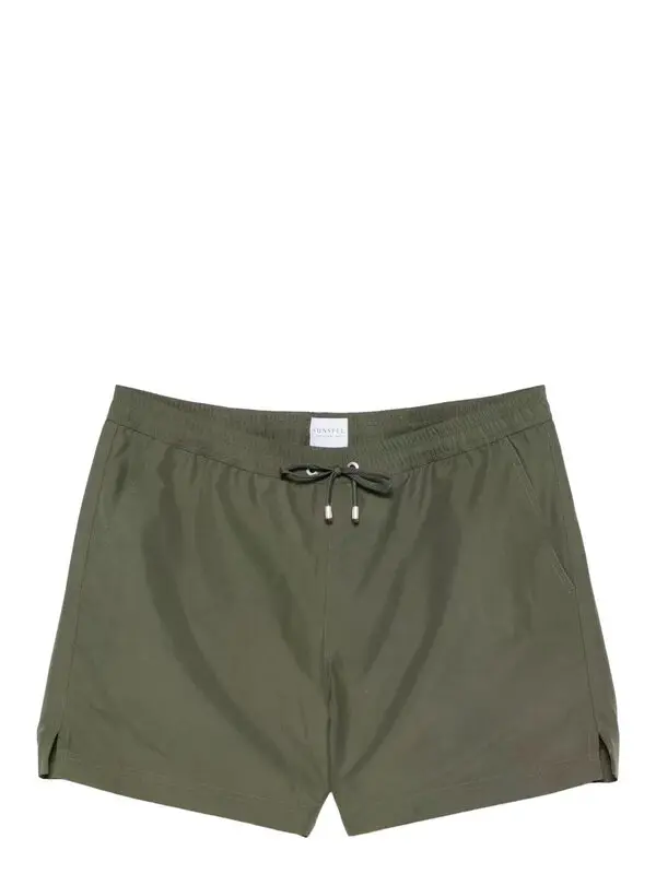 Sunspel Drawstring Swim Shorts - Green