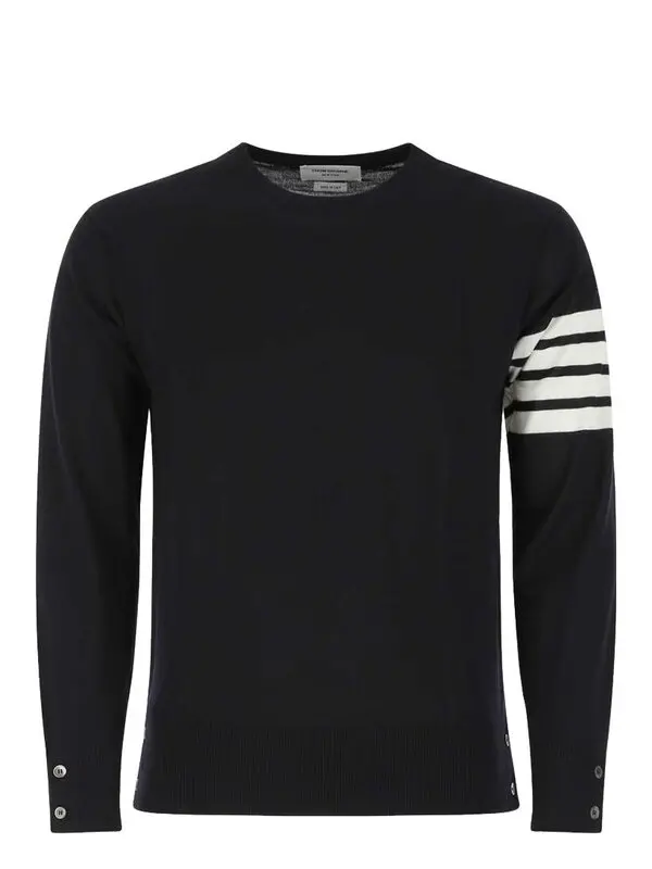 Thom Browne Virgin Wool Sweater - Blue