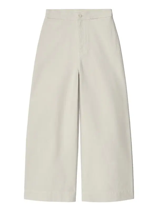Cos Wide-leg Denim Pants - Beige