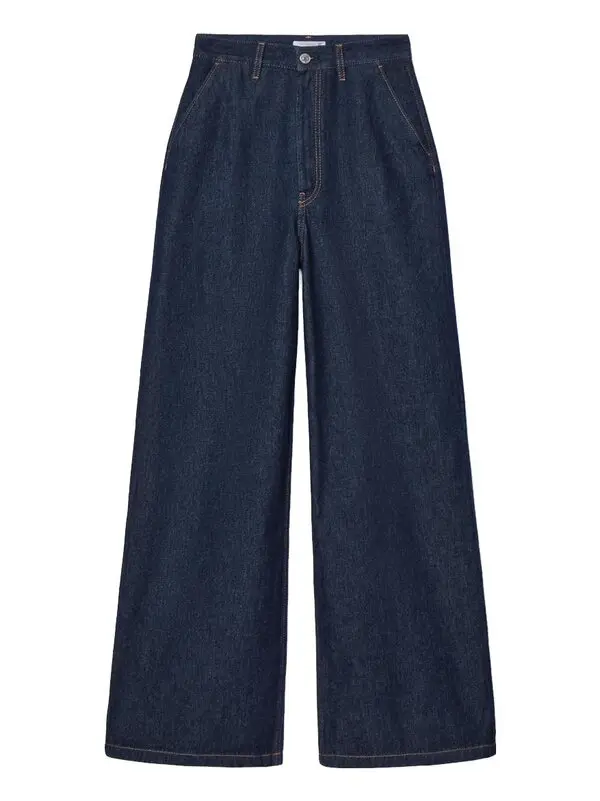 Cos Wide-leg Denim Pants - Indigo