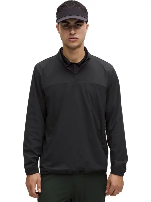 Lululemon Windproof Golf Quarter-zip Pullover Jacket - Black