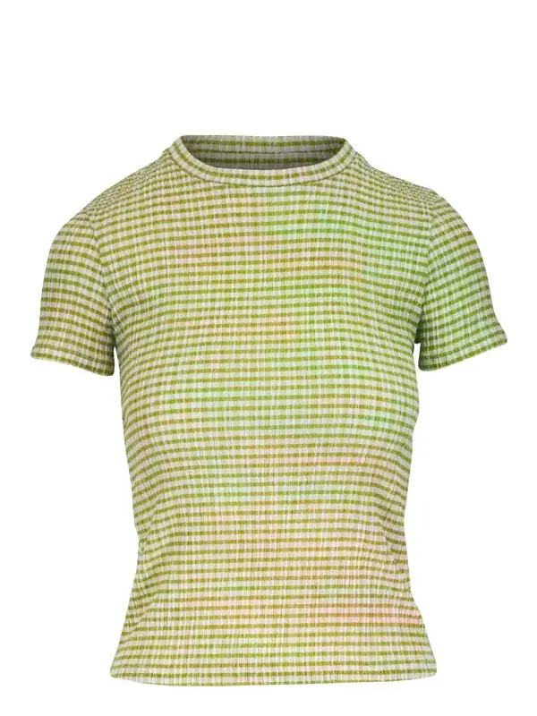 Vince Gingham T-shirt - Green