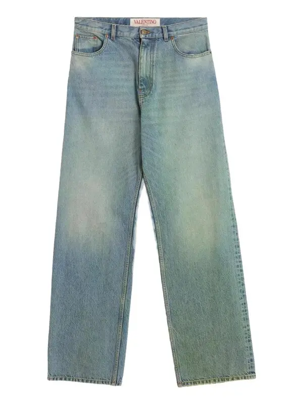 Valentino Garavani Belt-loops Jeans - Blue