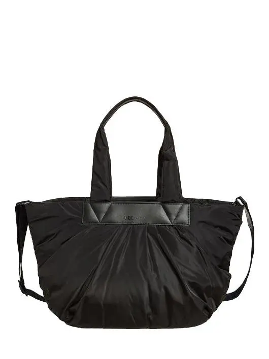 VEECOLLECTIVE Medium Caba Recycled Polyester Tote - Black