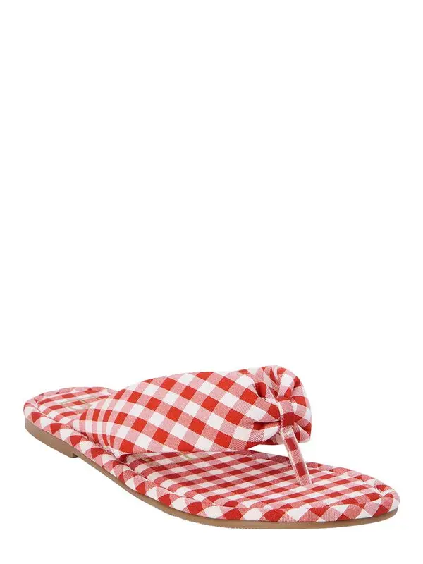 Matisse Gidget Flip Flop - Red Gingham