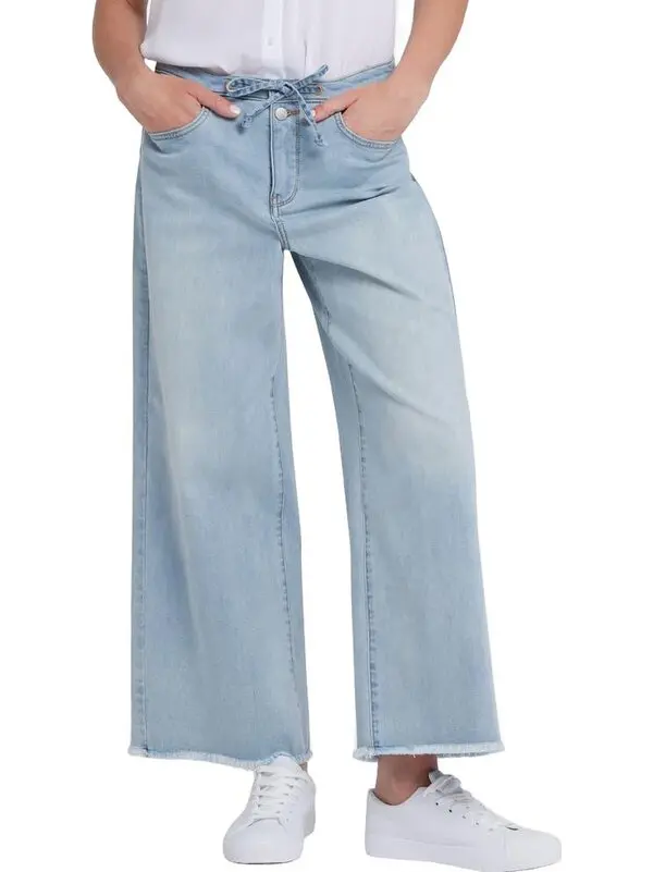 NYDJ Cindi Cool Embrace® High Waist Wide Leg Jeans - Santiago Sea