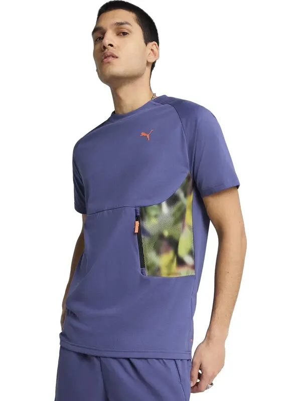 PUMA Hoops X Tech Graphic T-shirt - Blue