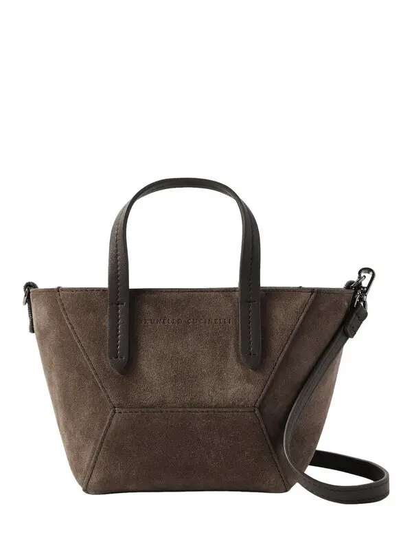 Brunello Cucinelli Bead-embellished Tote - Brown