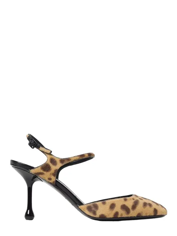 JIMMY CHOO Leopard Print Slingback Pumps - Brown