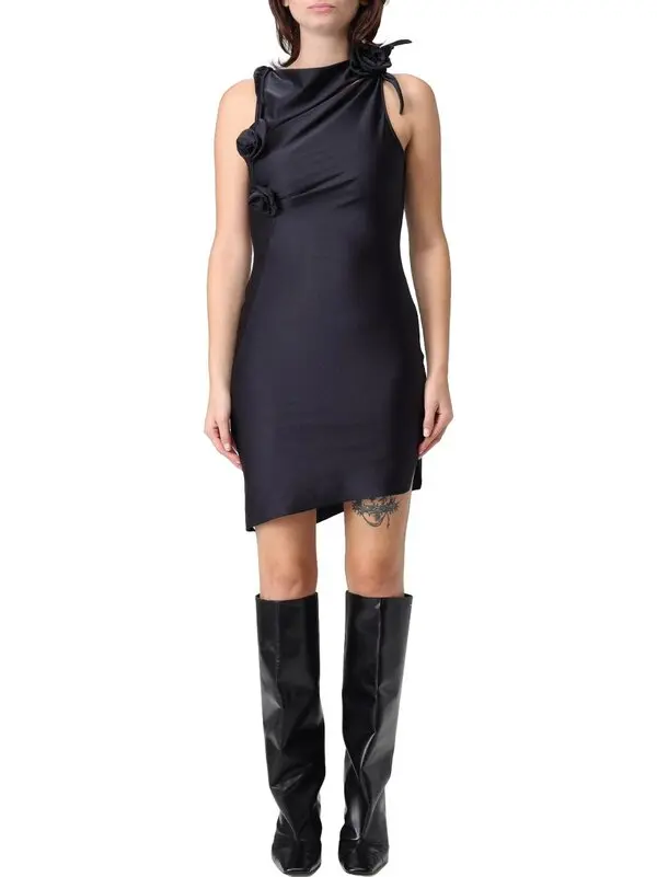 Coperni Sleeveless Applique Dress - Black