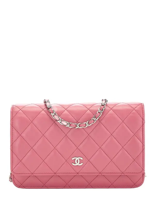 Chanel Classic Wallet On Chain - Pink