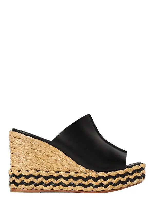 PALOMA BARCELO Heeled Wedge Sandals - Black