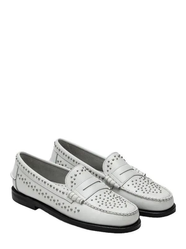 SEBAGO Classic Dan Studded Loafers - White