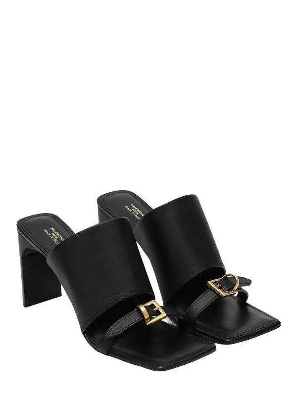 Balenciaga Bel Air Leather Sandals - Black