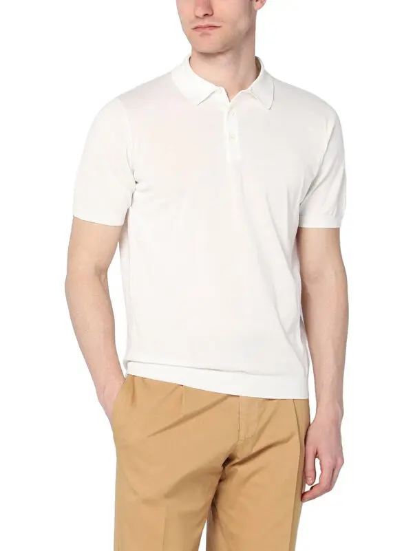 DRUMOHR Milky Polo Shirt In Cotton - White