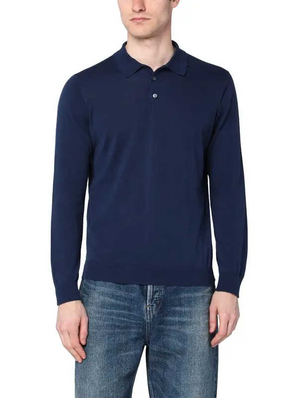 DRUMOHR Cotton Polo Shirt - Blue