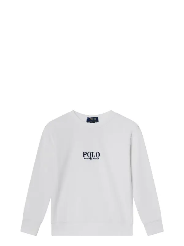 Polo Ralph Lauren Cotton Crewneck Sweatshirt With Logo - White