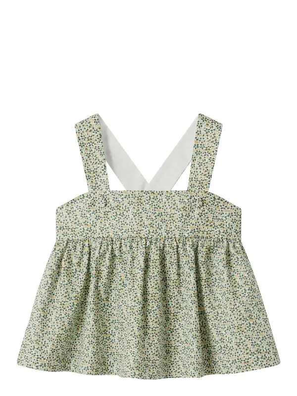 IL GUFO Liberty Print Top - Green
