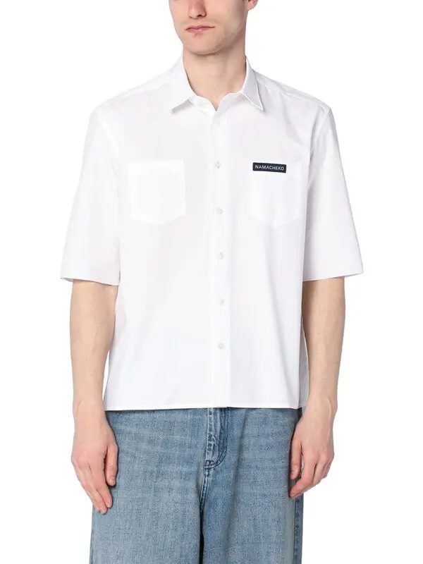 NAMACHEKO Shirt With Logo Patch - White