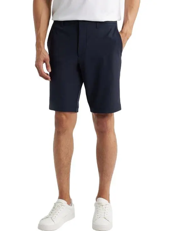 BOSS Commuter Slim Fit Performance Shorts - Dark Blue