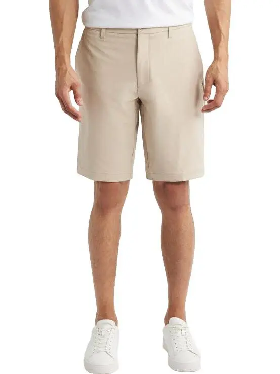 BOSS Commuter Slim Fit Performance Shorts - Medium Beige