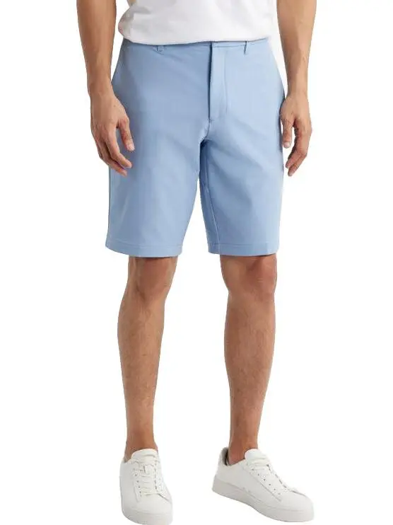 BOSS Commuter Slim Fit Performance Shorts - Open Blue