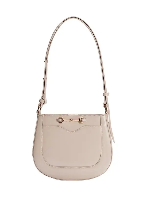 Sam Edelman Loraine Leather Shoulder Bag - Beige
