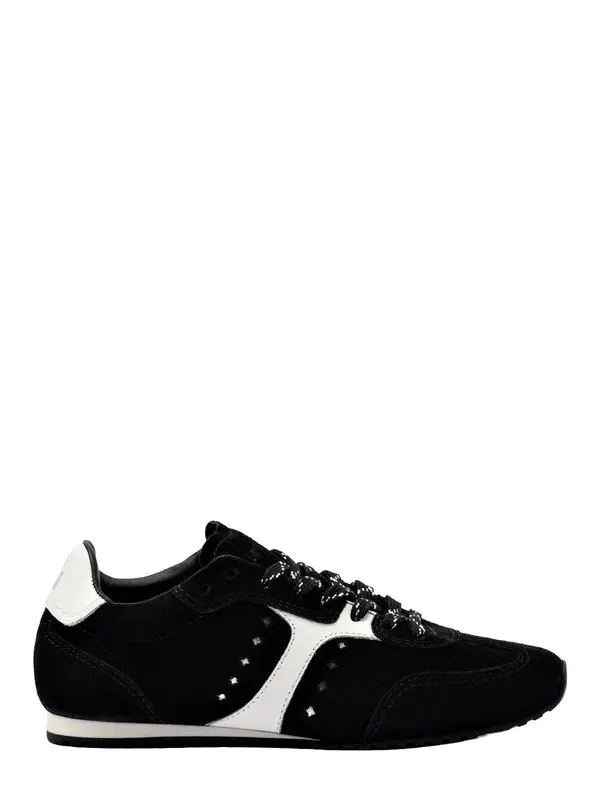 Larroude Stella Sneaker - Black Suede