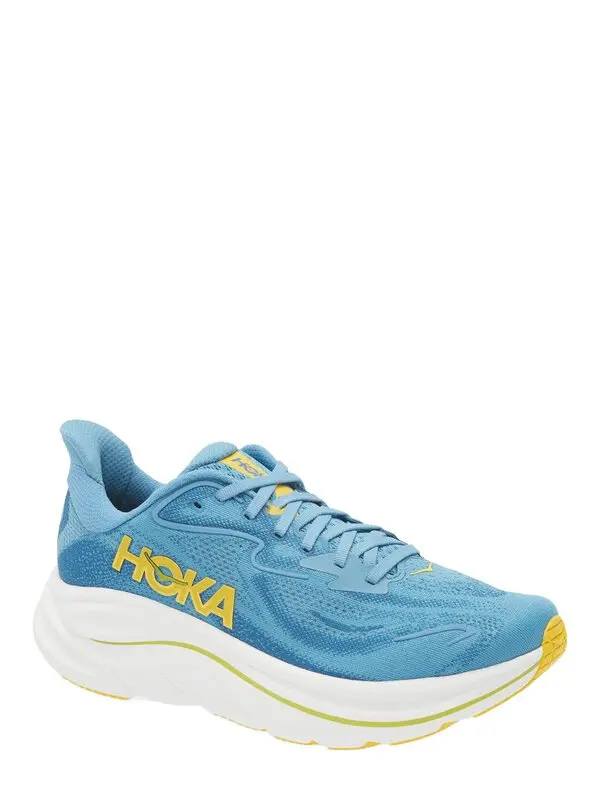 HOKA® Clifton Running Shoe Wide Width - Alpine Blue/foggy Night