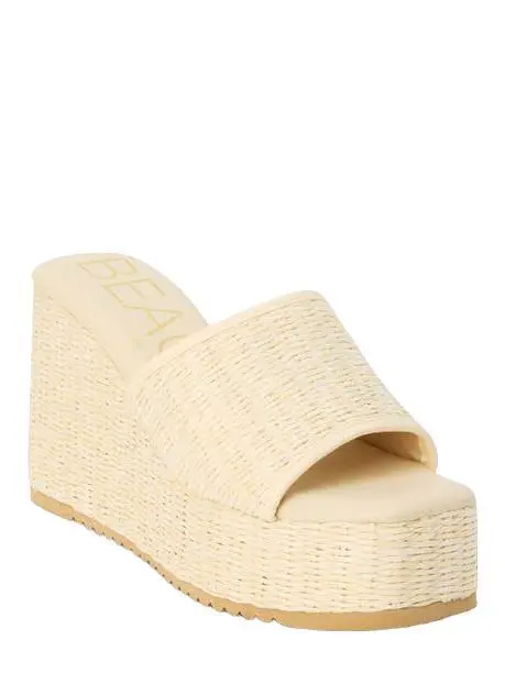 Matisse Marche Platform Wedge Slide Sandal - Ivory