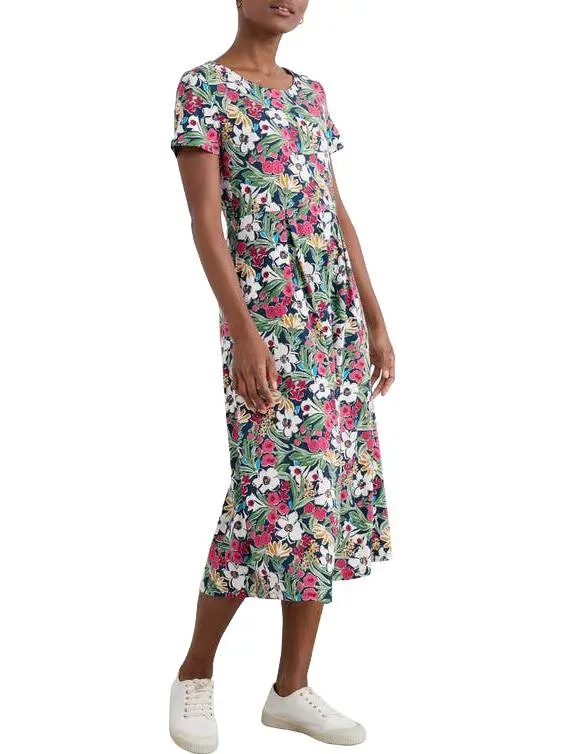 SEASALT CORNWALL Veronica Floral Print Midi Dress - Garden Flowers Night