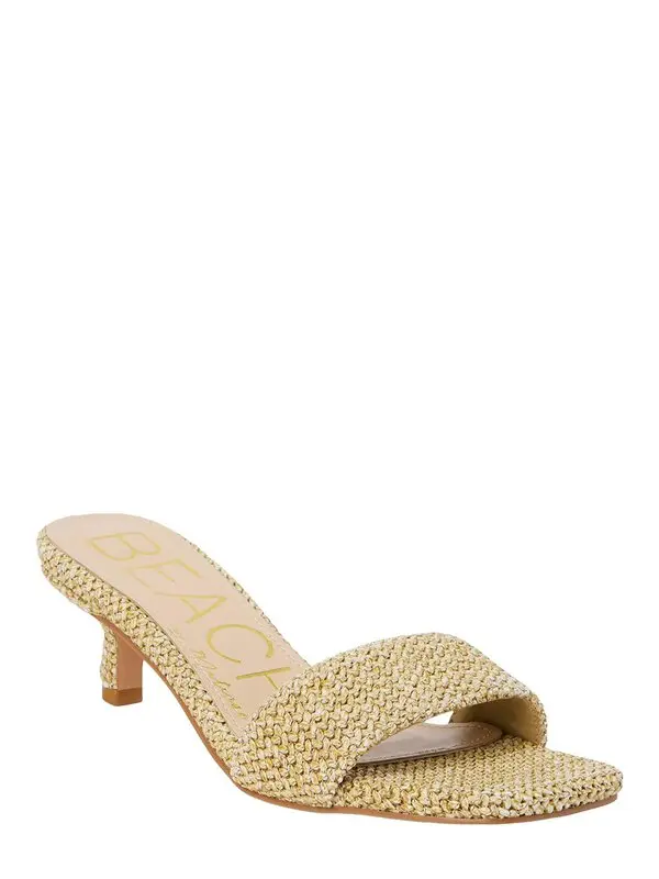 Matisse Capricorn Kitten Heel Slide Sandal - Natural