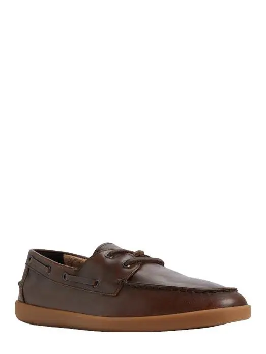 Aldo Leather Boat Shoe - Brown