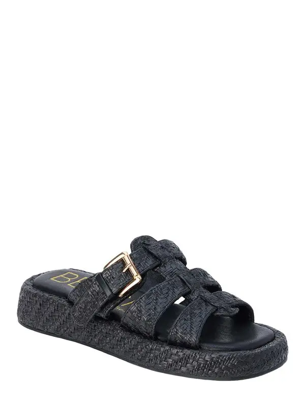 Matisse Ciao Platform Wedge Slide Sandal - Black