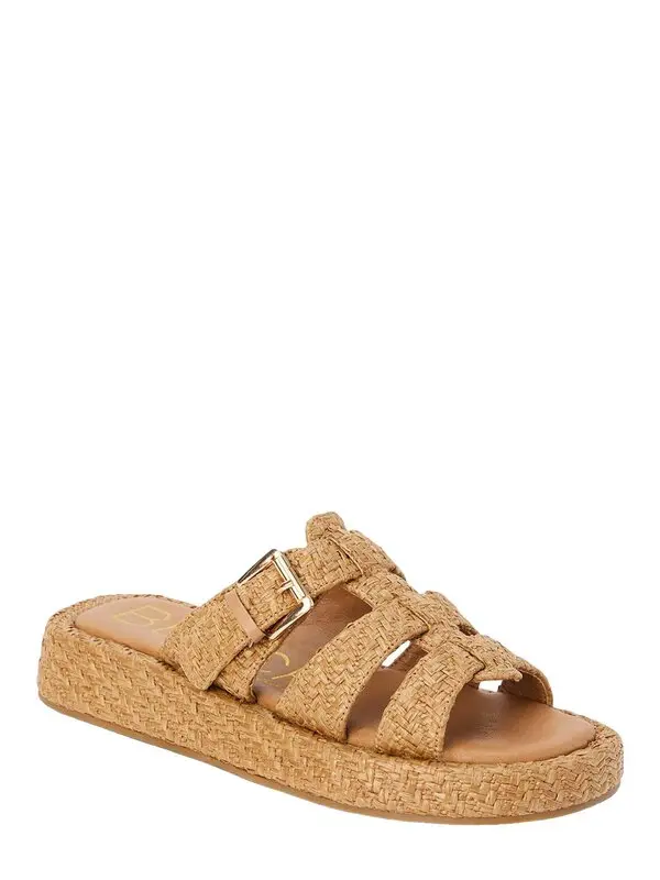 Matisse Ciao Platform Wedge Slide Sandal - Cognac