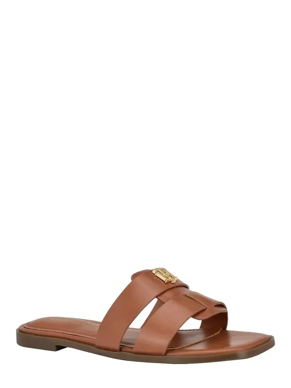 Tommy Hilfiger Pixee Slide Sandal - Medium Brown
