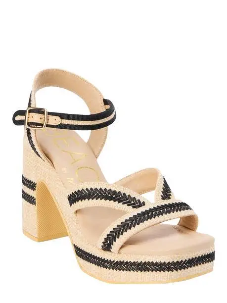 Matisse Adelaide Ankle Strap Platform Sandal - Natural