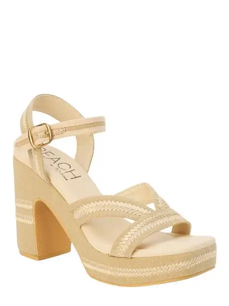 Matisse Adelaide Ankle Strap Platform Sandal - Sand