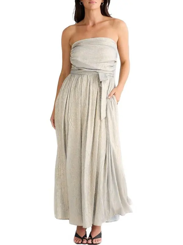 BRAVE+TRUE Avalon Strapless Maxi Dress - Champagne