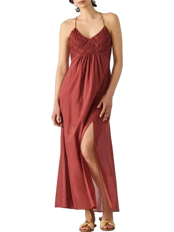 Steve Madden Brianna Cotton Maxi Dress - Dusty Brick