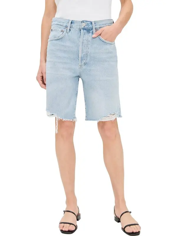 AGOLDE 90's Mid-rise Loose Denim Shorts - Fragment