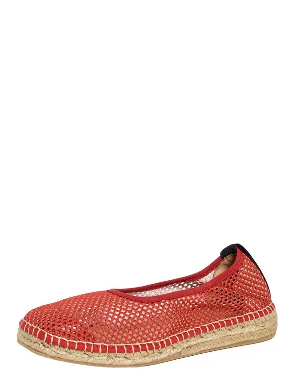 NAGUISA Allium Espadrilles - Red Woven