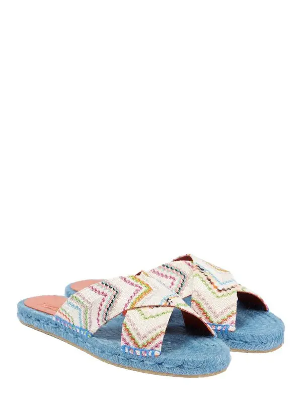 Missoni Harlow Zig Zag Raschel Sandals - Multicoloured