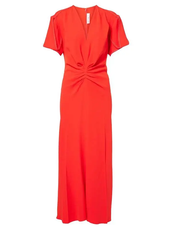Victoria Beckham Cady Maxi Dress - Red