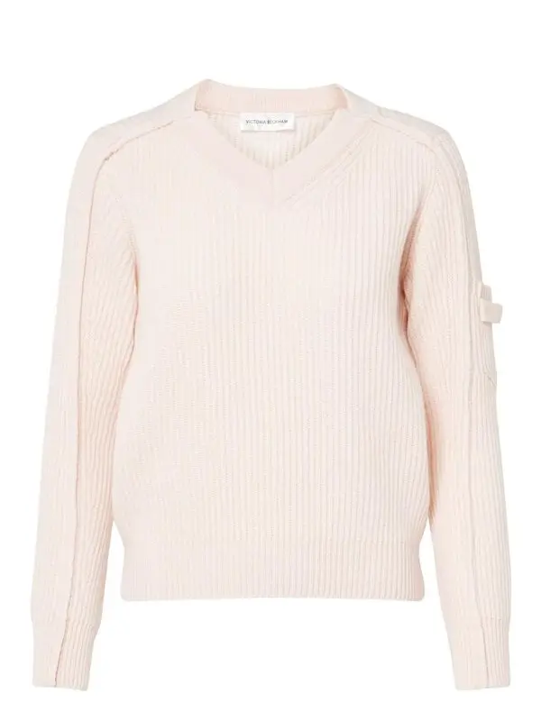 Victoria Beckham Wool & Cashmere Sweater - Pink